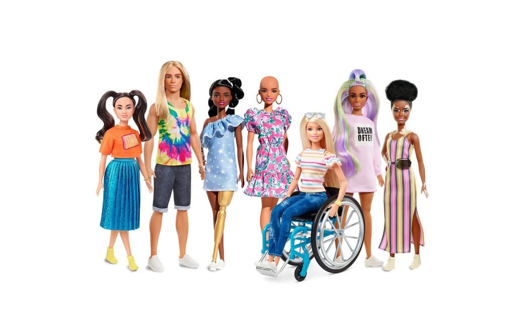 How Barbies Turned From White and Thin to Diverse and Curvy